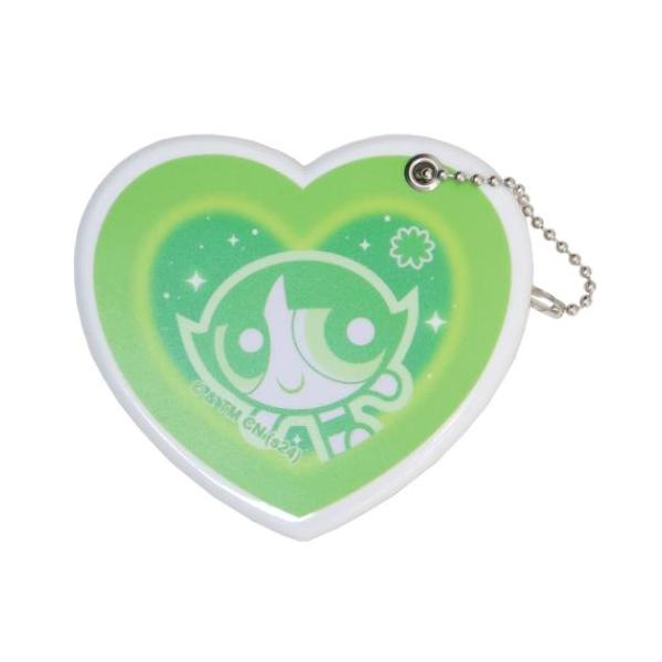 「手鏡」 パワーパフガールズ ハート型ミラー 手鏡 バターカップ キャラクター サッと取り出してメイクチェックできる スーパーパワーを持ったブロッサム バブルス バターカップの3人娘が大活躍する[POWER PUFF GIRLS]グッズにま...