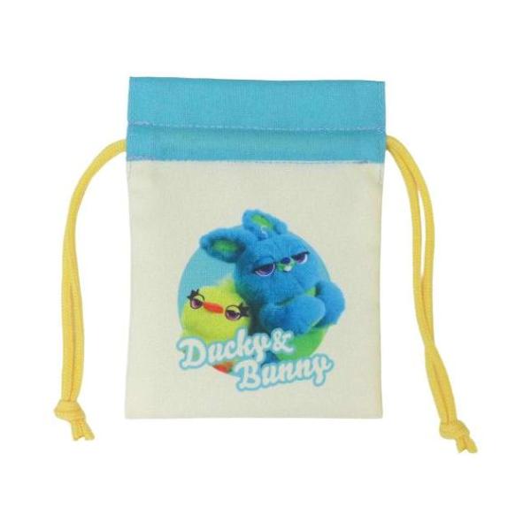 「巾着袋」 トイストーリー グッズ ミニ巾着袋 キャラクター 豆巾着 ダッキー＆バニー アクセサリーやイヤホンなど小物を入れるのにぴったり 大人気ディズニーキャラクターからまたまた可愛いアイテム登場こちらは小さくてかわいい[豆巾着ポーチ]小...