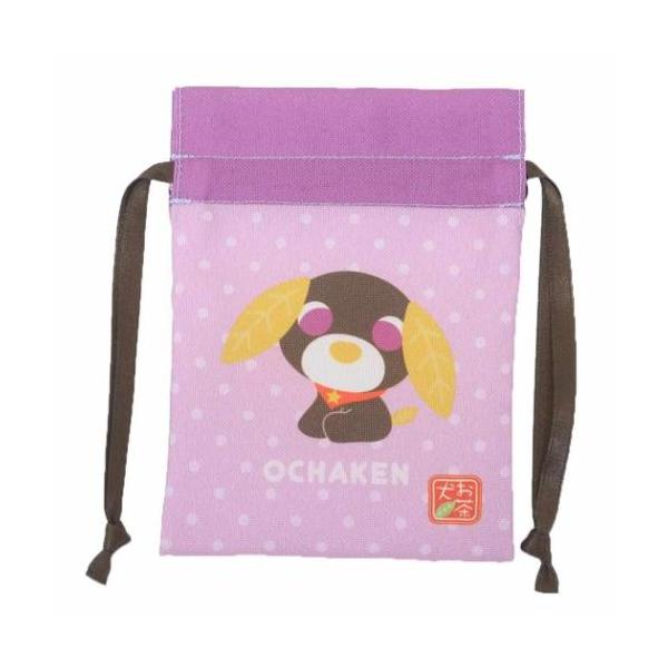 「巾着袋」 お茶犬 キャラクター ミニ巾着袋 豆巾着 ベーシックシリーズ ロン グッズ アクセサリーやイヤホンなど小物を入れるのにぴったり 癒しをテーマにしたキャラクター[お茶犬]グッズにまたまた可愛いnewアイテム登場こちらは小さくてかわ...