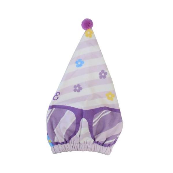 「キャップタオル」 キャップタオル サンハート マイクロキャップタオル パープルグラス ヘアドライタオル帽子 マイクロファイバー お風呂上り 海プール用品 お風呂上りやプール後のヘアドライキャップに 毎日のシャンプー後に便利で可愛い[キャッ...