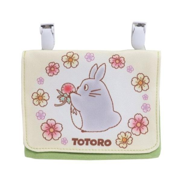 「メール便可」「クリップポケット」 となりのトトロ クリップポケット ショルダー付き ポケットポーチ お花といちご スタジオジブリ 丸眞 ポケットがない服でもクリップで簡単に取り付け出来る 宮崎駿監督の名作[となりのトトロ]グッズにまたまた...