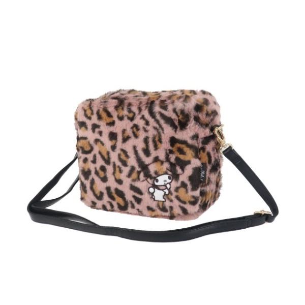 「ショルダーバッグ」 マイメロディ サコッシュ ショルダーバッグ ファーメロディ サンリオ 丸眞 肩掛けかばん ファー生地にレオパード柄がおしゃれで可愛いサコッシュ サンリオの大人気キャラ[MY MELODY/マイメロディ]グッズにまたまた...