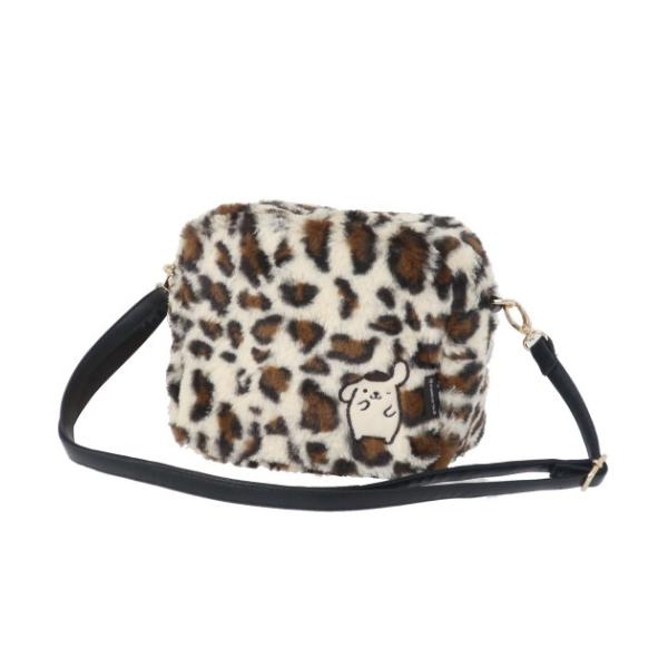 「ショルダーバッグ」 ポムポムプリン グッズ サコッシュ サンリオ キャラクター ショルダーバッグ ファープリン ファー生地にレオパード柄がおしゃれで可愛いサコッシュ サンリオの大人気キャラ[Pompompurin/ポムポムプリン]グッズに...