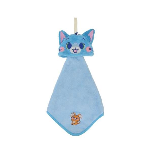 「ループタオル」 トムとジェリー ワーナーブラザース キャラクター 吊り下げ マスコットタオル マイクロループタオル ふわふわ トム 丸眞 マスコットのようにコンパクトに収納出来るお手拭きタオル 大人気トム＆ジェリーの入園 入学にぴったりな...