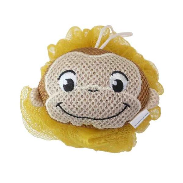 「バス用品」 おさるのジョージ 泡スポンジ ボディスポンジ あわあわイエロー 絵本キャラクター グッズ たっぷりの泡で可愛く体を洗おう 世界中で愛されている人気絵本[キュリアスジョージ/おさるのジョージ]グッズからまたまた可愛いnewアイテ...