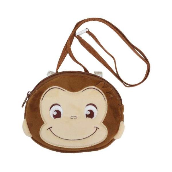 「クリップポケット」 おさるのジョージ ショルダー付き フェイス ポケットポーチ クリップポケット 絵本キャラクター にっこり ジョージ 新入学 丸眞 ポケットがない服でもクリップで簡単に取り付け出来る 世界中で愛されている人気絵本[キュリ...