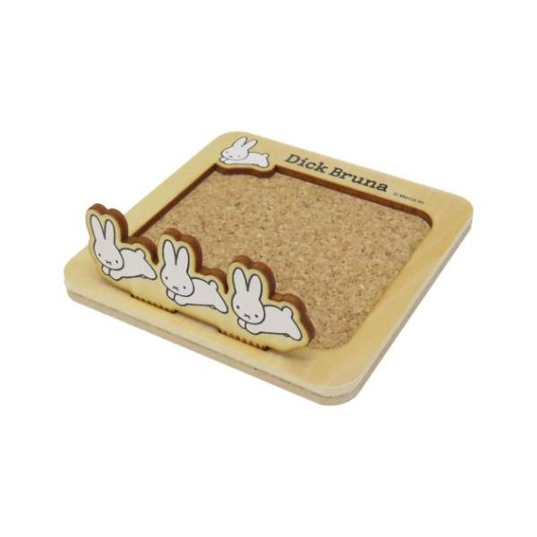 「キッチン雑貨その他」 ミッフィー 絵本キャラクター テーブルウェア オーナメント付コースター うさぎ ディックブルーナ グッズ コースターとしてはもちろん、アクセサリートレーとしても ディックブルーナの人気絵本[miffy/ミッフィーちゃ...