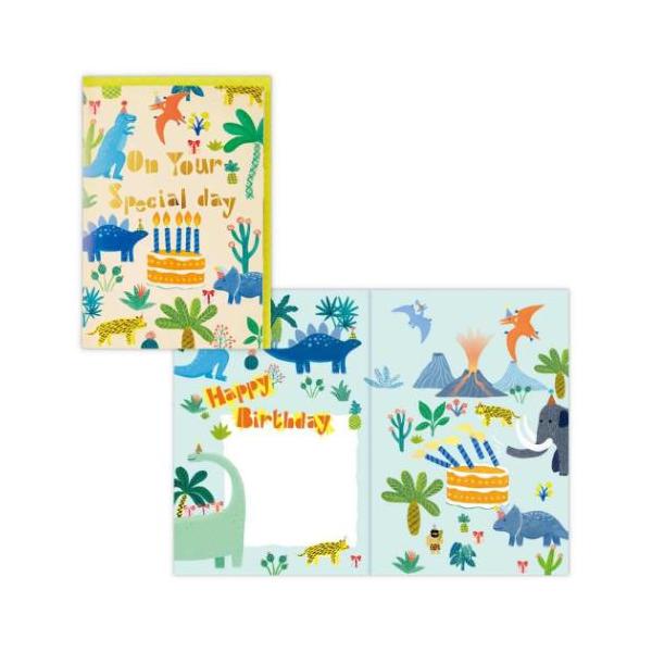 「グリーティングカード」 グリーティングカード 誕生お祝い オルゴール LED恐竜2 日本ホールマーク バースデーカード 贈ってももらっても楽しいメッセージカード 光と音の演出で恐竜たちが盛大にお誕生日をお祝いしてくれるオルゴールカード贈っ...