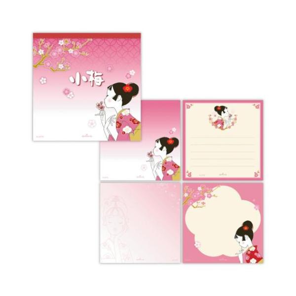 「メモ帳」 メモパッド 小梅 メモ帳 日本ホールマーク KOUME 小梅づくし 小梅づくしの乙女チックなスクエアメモ LOTTEのロングセラー商品「小梅」がステーショナリーになって新登場！こちらは小梅づくしの乙女チックな[スクエアメモ]小梅...