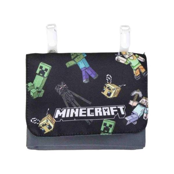「クリップポケット」 マインクラフト ゲームキャラクター クリップポケット マルチポケットバッグ ブラック 新入学 Minecraft グッズ 新入学 新入園にぴったりなスクール雑貨シリーズ 入学 新学期にぴったりなマインクラフトのスクール...