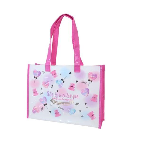 「プールバッグ」 プールバッグ トートビーチバッグ ベアグミ ニシオ 海プール サマーレジャー用品 女の子 海やプールはもちろん、キャンプ等の時にも大活躍のビーチバッグ トレンド感満載のプールバッグシリーズこちらは夏の定番アイテム[トート型...