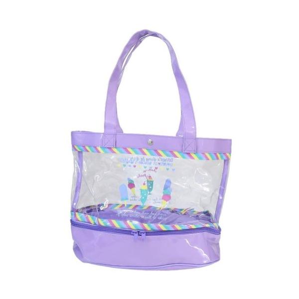 「プールバッグ」 プールバッグ 2層式トートビーチバッグ レインボーアイス ニシオ 海プール サマーレジャー用品 女の子 海やプールはもちろん、キャンプ等の時にも大活躍のビーチバッグ トレンド感満載のプールバッグシリーズこちらは夏の定番アイ...