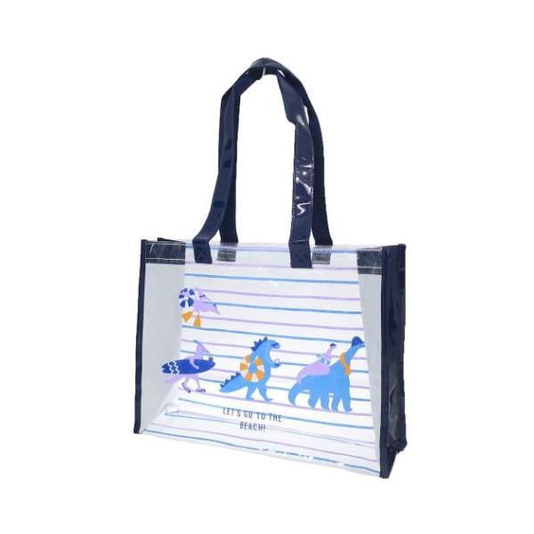 「プールバッグ」 プールバッグ トートビーチバッグ 恐竜 ニシオ 海やプールはもちろん、キャンプ等の時にも大活躍のビーチバッグ トレンド感満載のプールバッグシリーズこちらは夏の定番アイテム[ビニールトートバッグ]大き目のビニール製でプールバ...