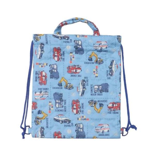 「ナップサック」 ナップサック キルトナップサック くるま 新入学 ニシオ 新入学 新入園にぴったりなスクール雑貨シリーズ 入学 新学期にぴったりなスクール雑貨シリーズこちらは2wayで使える[キルトナップザック]トートバッグとして使っても...