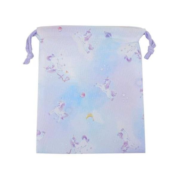 「巾着袋」 巾着袋 ミニ巾着 巾着S ユニコーン 新入学 ニシオ 新入学 新入園にぴったりなスクール雑貨シリーズ 入学 新学期にぴったりなスクール雑貨シリーズこちらはとっても可愛い[巾着袋]コップ入れや歯ブラシ入れなどいろいろ使える外側から...