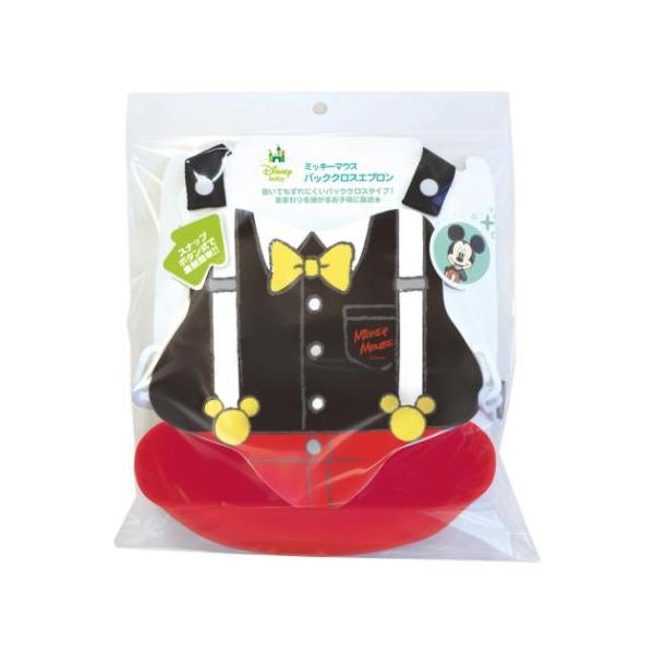 「ベビーその他」 ミッキーマウス グッズ ベビー用品 ディズニー キャラクター バッククロスエプロン なりきり 首回りが気にならないエプロン 大人気ディズニーキャラクターグッズにまたまた可愛いnewアイテム登場こちらはとってもキュートな[ベ...