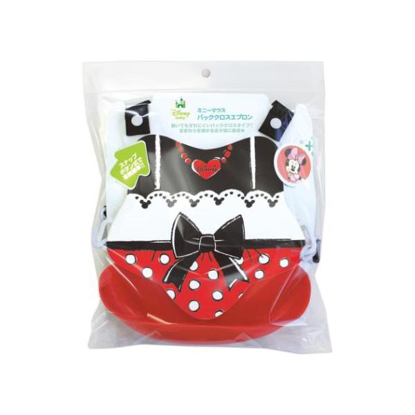 「ベビーその他」 ミニーマウス キャラクター ベビー用品 バッククロスエプロン なりきり ディズニー グッズ 首回りが気にならないエプロン 大人気ディズニーキャラクターグッズにまたまた可愛いnewアイテム登場こちらはとってもキュートな[ベビ...