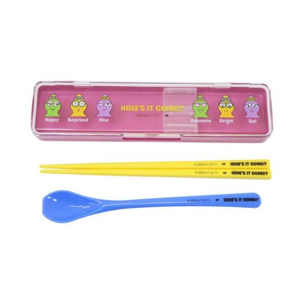 「コンビ トリオセット」 バーバパパ グッズ コンビセット BARBAPAPA キャラクター 箸＆スプーンセット HOW’S IT GOING？ HOW’S IT GOING？ランチ雑貨シリーズ 大人気[BARBAPAPA/バーバパパ]グッ...