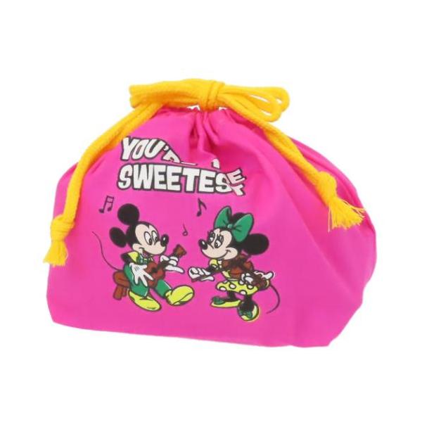「ランチ巾着」 ランチ巾着 ミッキーマウス＆ミニーマウス ランチバッグ MUSIC ディズニー 大西賢製販 お弁当きんちゃく 大人気ディズニーのかわいいランチ雑貨シリーズ 大人気ディズニーキャラクターグッズにまたまた可愛いnewアイテム登場...
