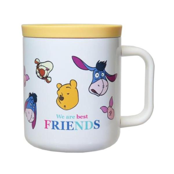 「マグカップ」 くまのプーさん キャラクター 保温保冷コップ フタ付ステンレスマグ 400ml POOH FUNNY FACES 2 PATTERN ディズニー グッズ くまのプーさんのかわいいランチ雑貨シリーズ 大人気[大人気ディズニーキ...