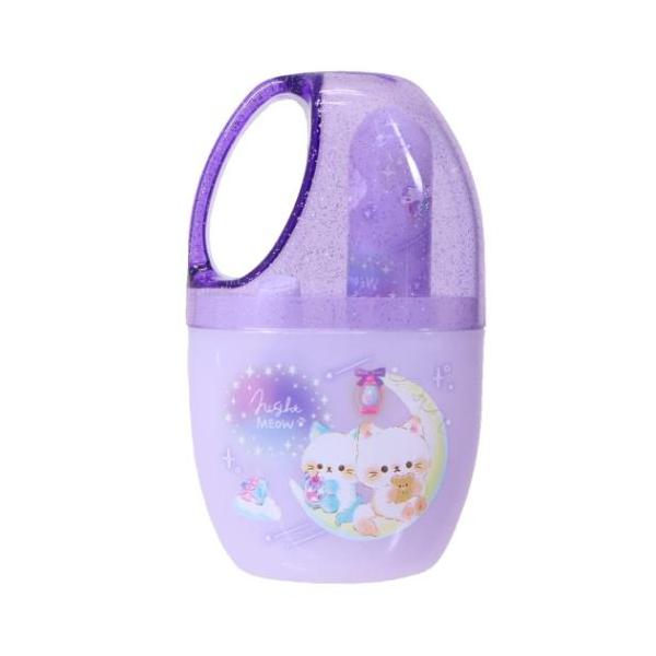 「歯ブラシ 洗面用具」 歯磨きセット 抗菌はみがきセット ナイトミャウ クーリア デンタルセット 日本製 いつでもどこでも歯磨きができる歯ブラシと歯磨きチューブセット 毎日が楽しくなるキュートなZAKKAシリーズ旅行や毎日の昼食後の歯磨きに...