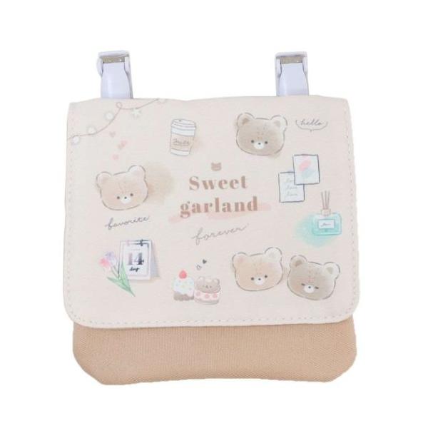 「メール便可」「クリップポケット」 クリップポケット マルチポッケ スイートガーランド クーリア クリップポーチ キッズポーチ ポケットがない服でもクリップで簡単に取り付け出来る 毎日が楽しくなるキュートなZAKKAシリーズこちらはハンカチ...