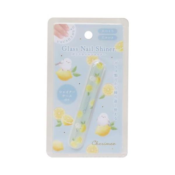 「コスメ雑貨」 コスメ雑貨 シェリミー ネイルシャイナー シマエナガ クーリア ガラス製だから繰り返し使える 毎日が楽しくなるキュートなコスメ雑貨シリーズこちらはピカピカ仕上がる[ネイルシャイナー]爪やすり、爪みがきの2wayガラス製だから...