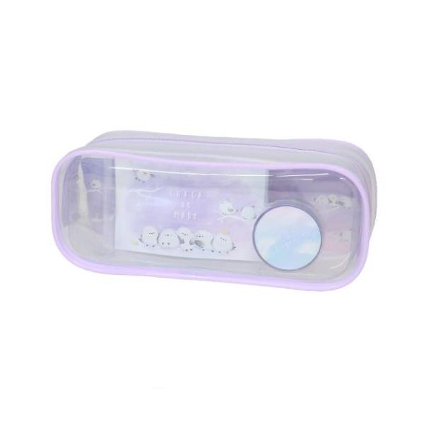 「文房具セット」 文房具セット クリアペンポーチ文具ギフトセット パープル クーリア プレゼント 筆箱 クリアペンポーチ、ミニメモ、マスキングテープの文具セット プレゼントにもぴったりな文具ギフトセットにNEWデザインが登場クリアペンケース...