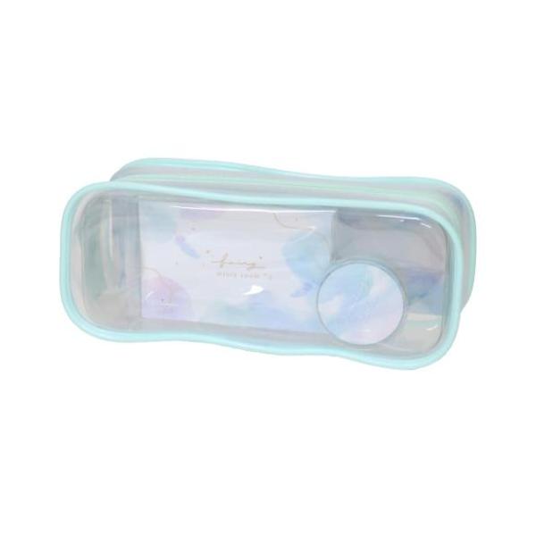 「文房具セット」 文房具セット クリアペンポーチ文具ギフトセット ミント クーリア プレゼント 筆箱 クリアペンポーチ、ミニメモ、マスキングテープの文具セット プレゼントにもぴったりな文具ギフトセットにNEWデザインが登場クリアペンケースの...