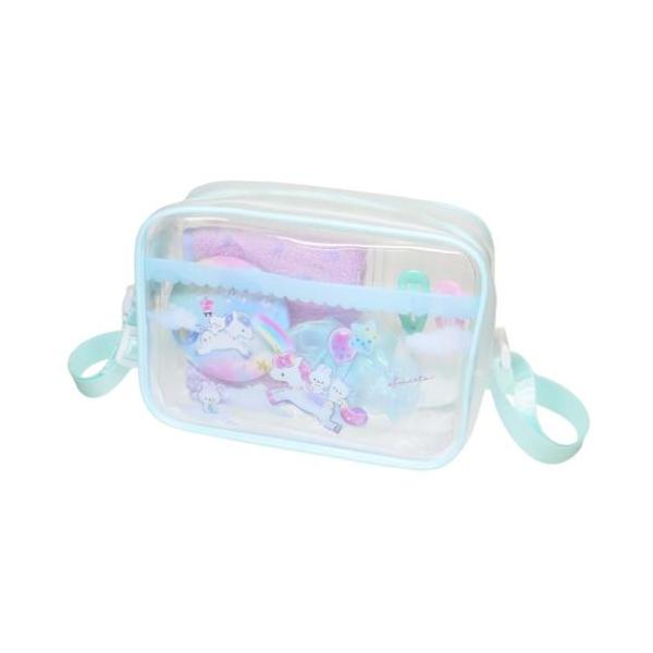 「ショルダーバッグ」 キッズ ショルダーバッグ タイニーコスメバッグセット ガールズコラゾン クーリア ヘアアクセ ミニタオル 手鏡 バッグとしても使える！カワイイが詰まったコスメバッグセット 毎日が楽しくなるキュートなZAKKAシリーズこ...
