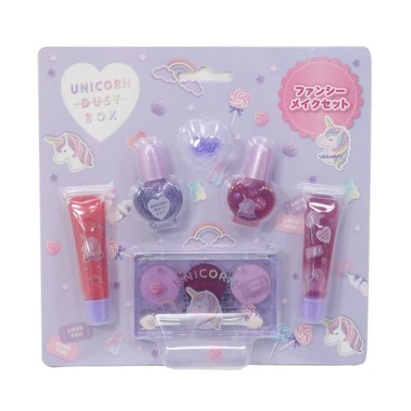 「コスメ雑貨」 コスメ雑貨 ファンシーメイクアップキット ユニコーン  女の子向け かわいい 化粧 メイク キッズコスメ 保育園 幼稚園 小学生 プレゼント コスメとネイルが入ったかわいいセット おしゃれに目覚めた女の子大喜びのキッズコスメ...