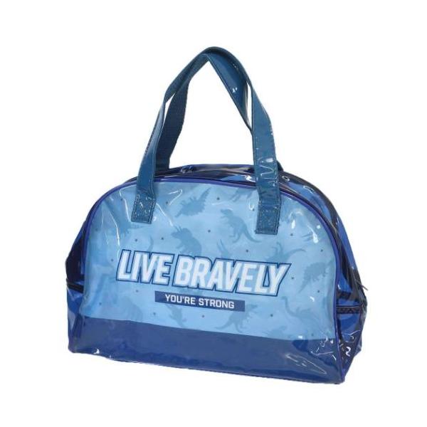 「プールバッグ」 プールバッグ ボストンバッグ 恐竜ライトBL 粧美堂 海やプールはもちろん、キャンプ等の時にも大活躍のビーチバッグ 夏の定番アイテム[ビニールボストンバッグ]にNEWデザインが登場大き目のビニール製でプールバッグにぴったり...