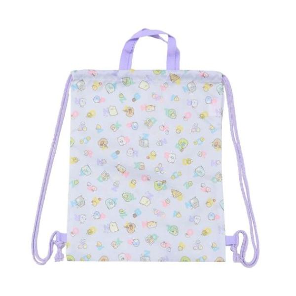 「ナップサック」 すみっコぐらし キャラクター ナップサック 総柄 新入学 サンエックス グッズ 体操服かばんや塾や習い事のサブバッグにぴったり 大人気[すみっこぐらし]のスクール雑貨シリーズこちらは毎日の体操服入れにぴったりの[ナップサッ...