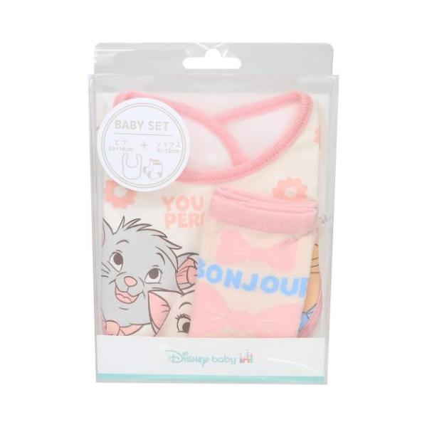 「ベビービブ：キャラクター」 おしゃれキャット キャラクター ベビー用品 ベビーセット ビブ＆ソックス なかよし ディズニー グッズ プレゼントにも最適なビブと赤ちゃん用ソックスセット 大人気ディズニーキャラクターのベビーグッズシリーズこち...