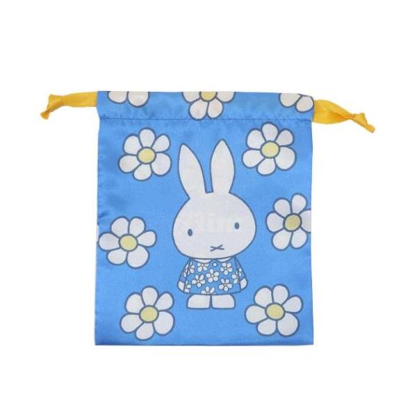 「巾着袋」 ミッフィー リボン巾着 ディックブルーナ 巾着袋 絵本キャラクター フラワー スモールプラネット 小物の収納に便利なきんちゃくポーチ ディックブルーナの人気絵本[miffy/ミッフィーちゃん]グッズにまたまた可愛いnewアイテム...