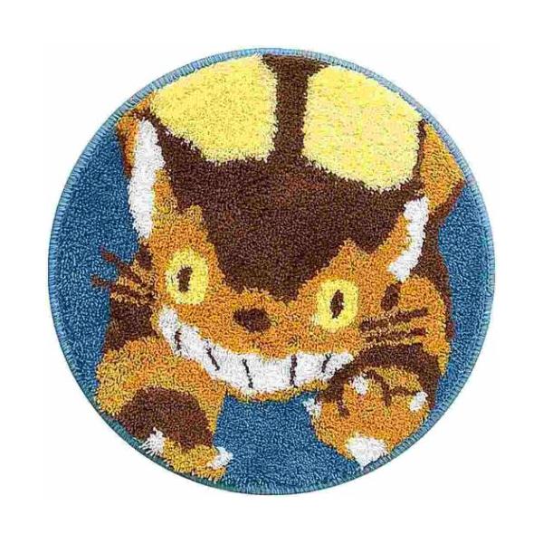 「ミニマット」 となりのトトロ スタジオジブリ キャラクター フロアマット マルチマット よるのもり ネコバス ブルー センコー フロアマットの可愛いインテリアマット 宮崎駿監督の名作[となりのトトロ]グッズにまたまた可愛いnewアイテム登...