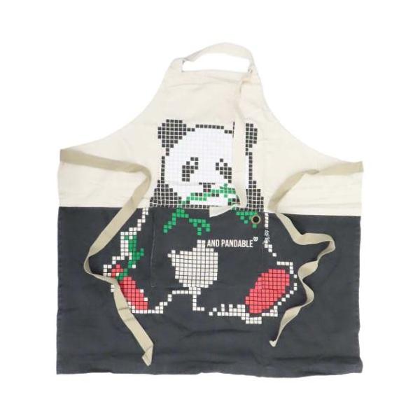 「エプロン 三角巾」 エプロン AND PACKABLE パッカブルエプロン PAP パンダピクセル BK お料理 キッチン用品 ギフト プレゼント 折りたたんで小さく収納することをパッカブルと言います 時間は有限、デザインは無限日々の暮ら...