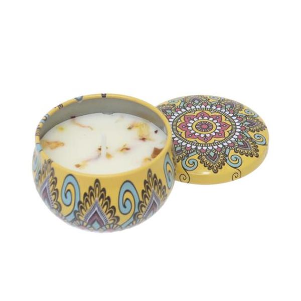 「芳香剤 お香 キャンドル」 キャンドル フレグランスキャンドル 缶入り イングリッシュペア＆フリージア トモコーポレーション ギフトにもピッタリ！パッケージからかわいいキャンドル登場 毎日が楽しくなるキュートなZAKKAシリーズこちらは缶...