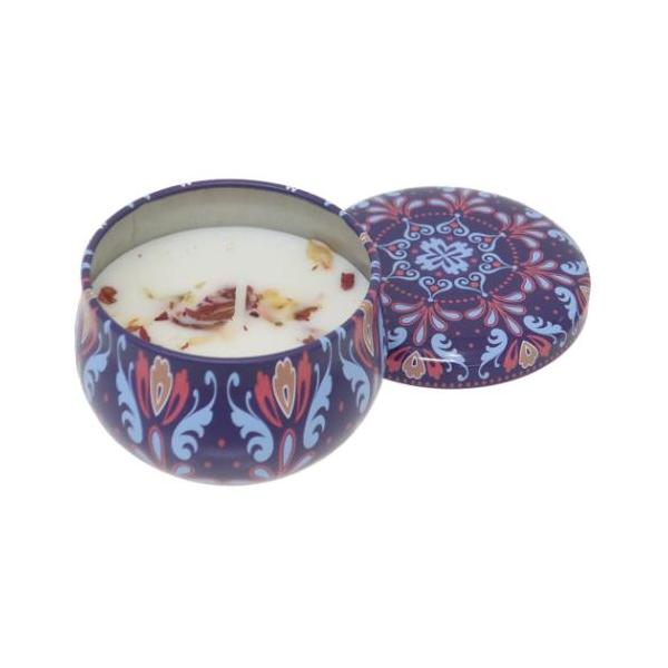 「芳香剤 お香 キャンドル」 キャンドル フレグランスキャンドル 缶入り バイオレット トモコーポレーション ギフト プレゼント ギフトにもピッタリ！パッケージからかわいいキャンドル登場 毎日が楽しくなるキュートなZAKKAシリーズこちらは...