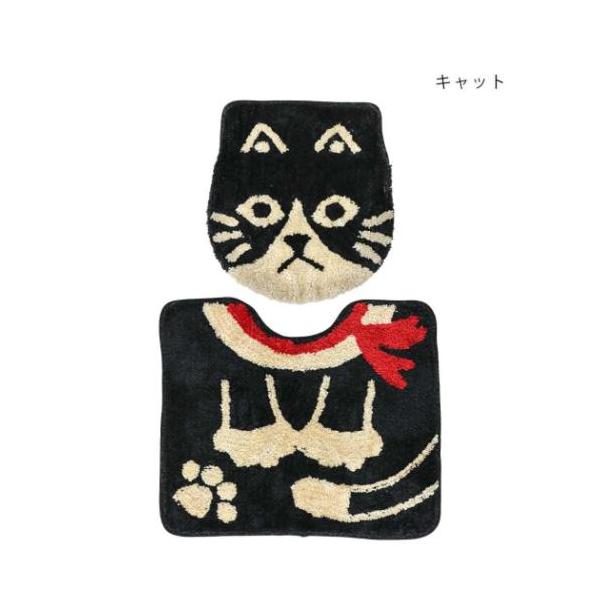 「トイレ用品」 トイレタリーセット アニマルグッズ トイレ用品 ねこ トモコーポレーション クロネコ グッズ 猫ちゃんが座ってお出迎え。 蓋を閉じると座っているようなワンちゃんと猫ちゃんが可愛いトイレタリーセット お子さんも喜ぶ楽しいデザイ...