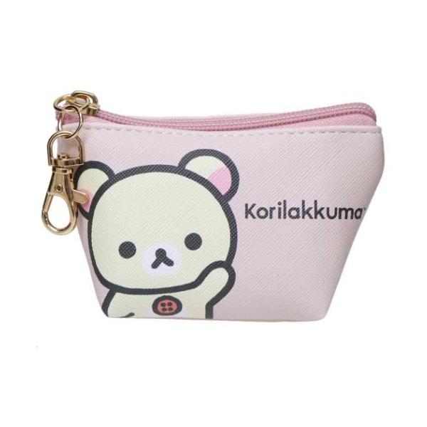 「ミニポーチ クリアポーチ」 リラックマ グッズ ミニポーチ キャラクター 三角ミニポーチ コリラックマ サンエックス イヤホンやリップ、目薬など小物の収納に便利 サンエックスの大人気キャラクター[リラックマ/Rilakkuma]グッズにま...