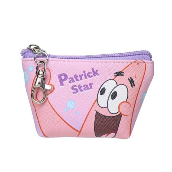 「ミニポーチ クリアポーチ」 スポンジボブ キャラクター ミニポーチ 三角ミニポーチ パトリック ティーズファクトリー イヤホンやリップ、目薬など小物の収納に便利 大人気[スポンジボブ]グッズにまたまた可愛いNEWアイテム登場こちらはイヤホ...