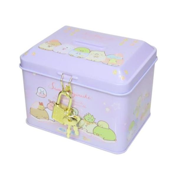 「貯金箱」 すみっコぐらし グッズ 貯金箱 キャラクター カギ付き缶バンク いっしょにおとまり会 サンエックス かわいい専用ボックス入りでプレゼントにもぴったり サンエックスの大人気キャラクター[すみっこぐらし]グッズにまたまた可愛いnew...