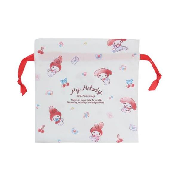 「巾着袋」 マイメロディ グッズ 巾着袋 サンリオ キャラクター リボンフラット巾着 マイスウィートメモリーズ ポーチとして使えるかわいいサテンリボンの巾着 大人気サンリオキャラクターグッズにまたまた可愛いnewアイテム登場こちらは便利な[...
