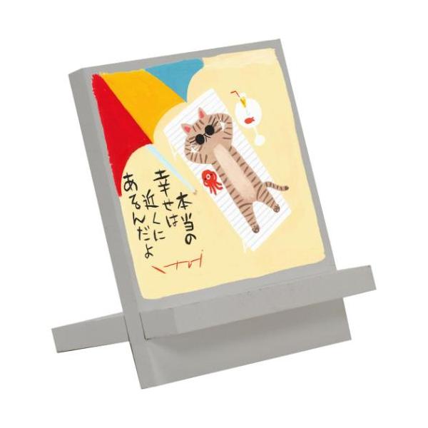 「取寄品」 「和風」 和風 糸井 忠晴 木製イーゼルアート バカンス ユーパワー IT-00938 こころ温まるメッセージ付ミニアート 卓上イーゼルスタンドに糸井忠晴のアートがプリントされた商品です。糸井 忠晴 [日本男性作家]奈良の墨彩画...