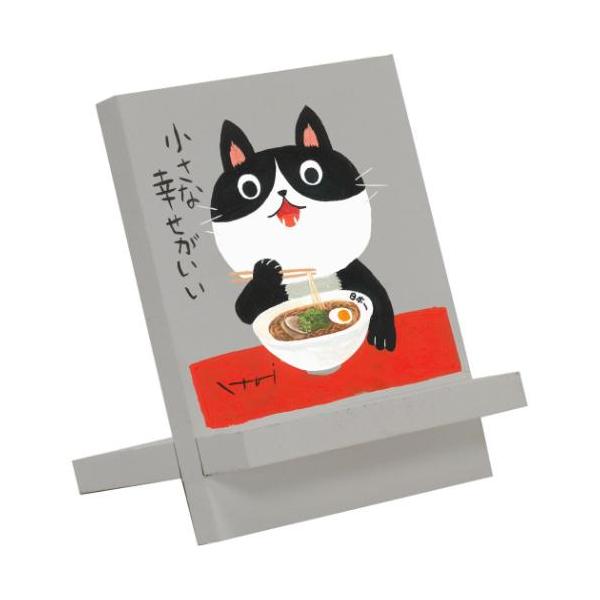 「取寄品」 「和風」 和風 糸井 忠晴 木製イーゼルアート ラーメン IT-00940 メッセージアート ギフト インテリア こころ温まるメッセージ付ミニアート 卓上イーゼルスタンドに糸井忠晴のアートがプリントされた商品です。糸井 忠晴 [...