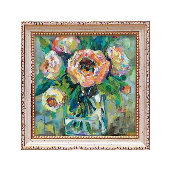 「取寄品」 「フラワーアート」 ジャネットヴェルテンテス 額付き ポスター Jeanette Vertentes ピンク ユーパワー JV-02005 絵画を飾ってワンランク上のお洒落な空間に 作家：ジャネット ヴェルテンテス　/アメリカ女...