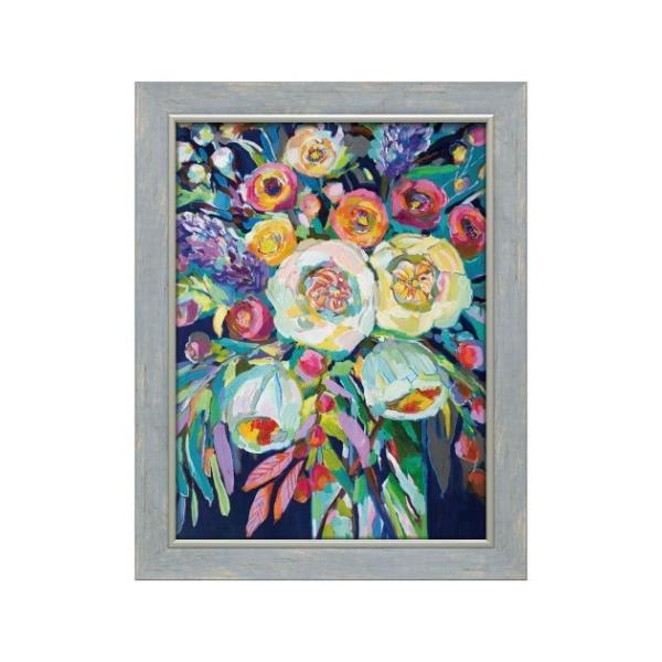 「取寄品」 「フラワーアート」 ジャネットヴェルテンテス Jeanette Vertentes 額付き ポスター リリー ブーケ ギフト インテリア 絵画を飾ってワンランク上のお洒落な空間に 作家：ジャネット ヴェルテンテス　/アメリカ女性...