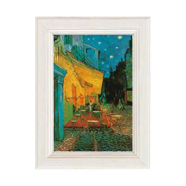「取寄品」 「名画」 名画 フィンセント ファン ゴッホ ミュージアム シリーズ 夜のカフェテラス ユーパワー 名作をミニサイズで楽しむアートフレーム ゴッホ [オランダ男性作家]1853年オランダに生まれる。27才で画家となり、以後10年...