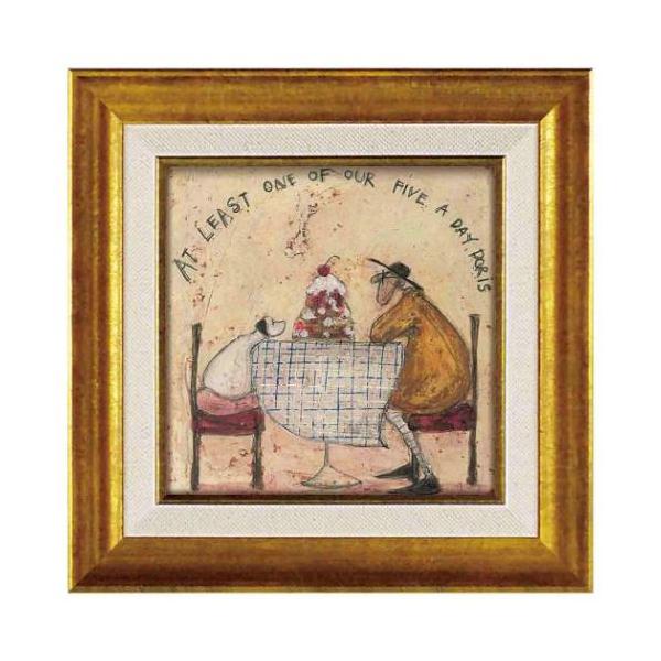 「取寄品」 「カフェ風インテリア」 額付きポスター サムトフト Sam Toft ワン オブ ファイブ ドリス ユーパワー ST-04051 絵画を飾ってワンランク上のお洒落な空間に 作家：サム トフト/イギリス女性作家スイートピー色のウサ...